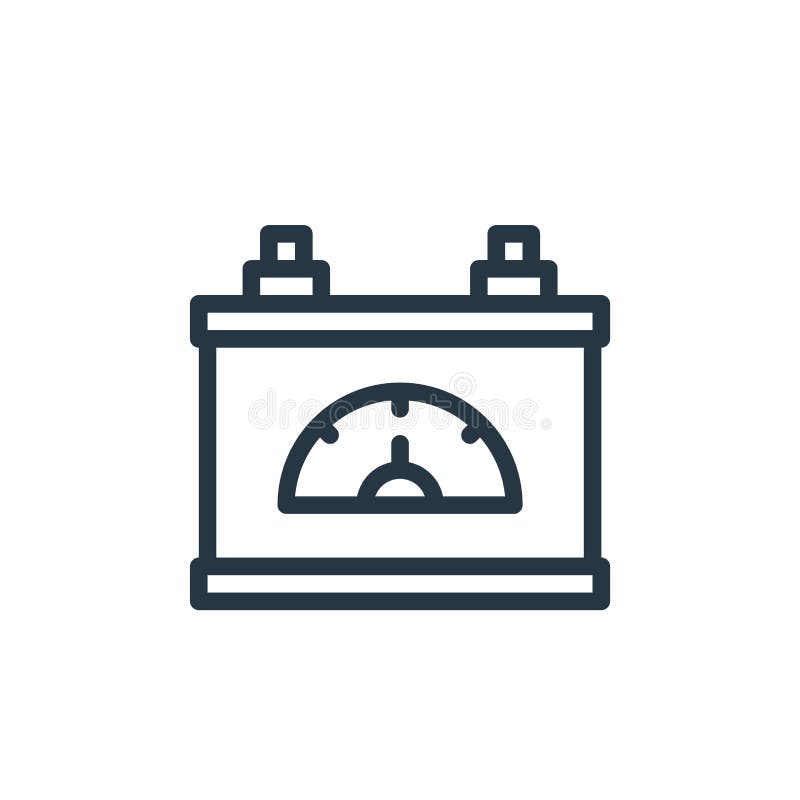 Accumulator Icon Vector from Ecology Line Concept. Thin Line ...