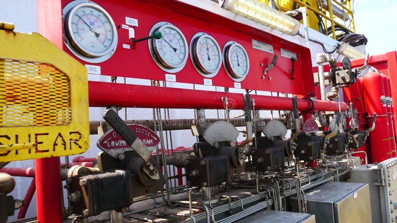 Accumulator Unit Koomey Surface BOP Control Stock Footage - Video of ...