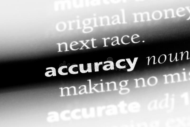 Accuracy stock image. Image of word, page, definition - 114405739