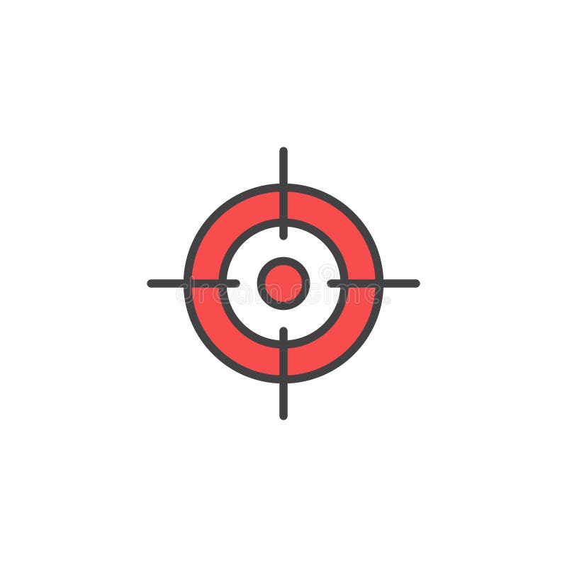 Accuracy Icon in Colored Version Stock Vector - Illustration of success ...