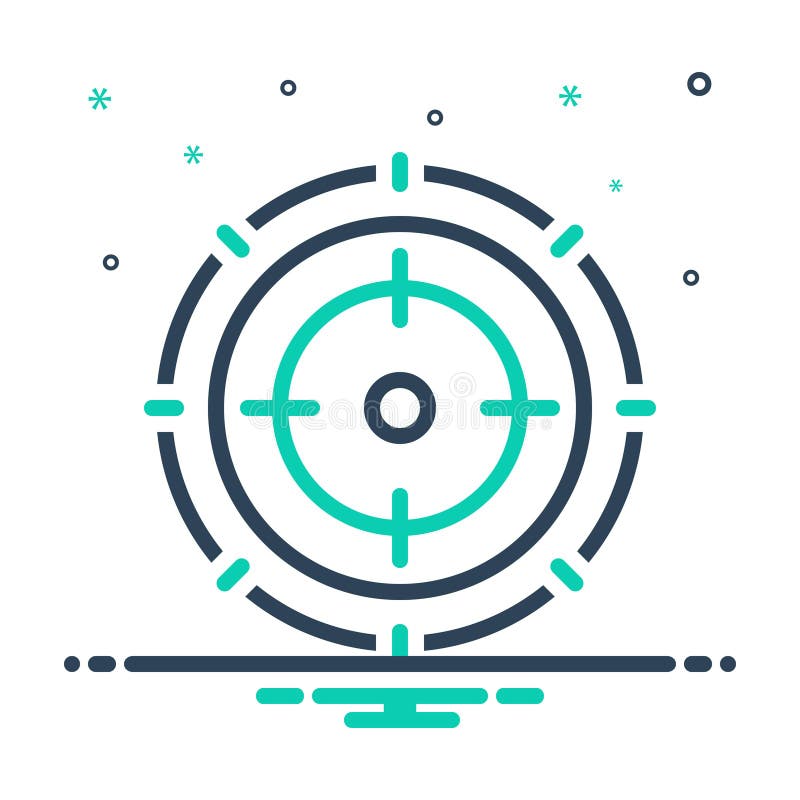 Mix Icon for Accuracy, Goal and Target Stock Illustration ...