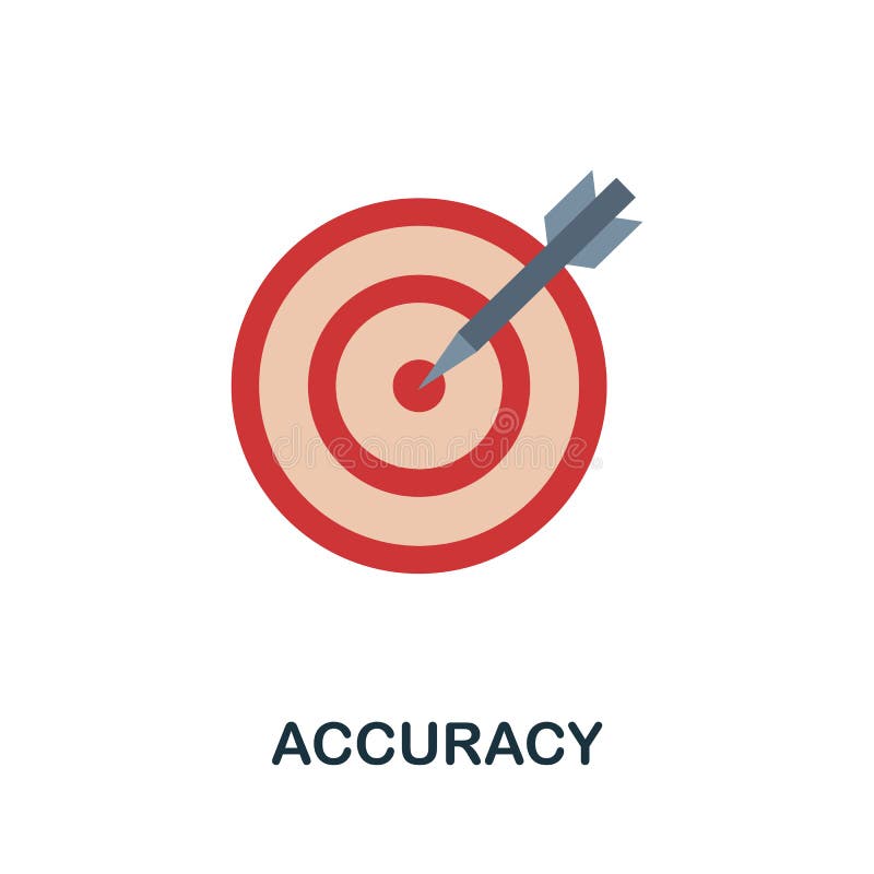 Accuracy Icon. Simple Element from Core Values Collection. Creative Accuracy Icon for Web Design ...
