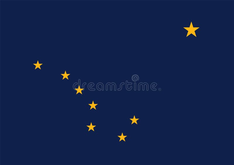 Accurate Correct Alaska Ak State Flag Stock Vector - Illustration of ...