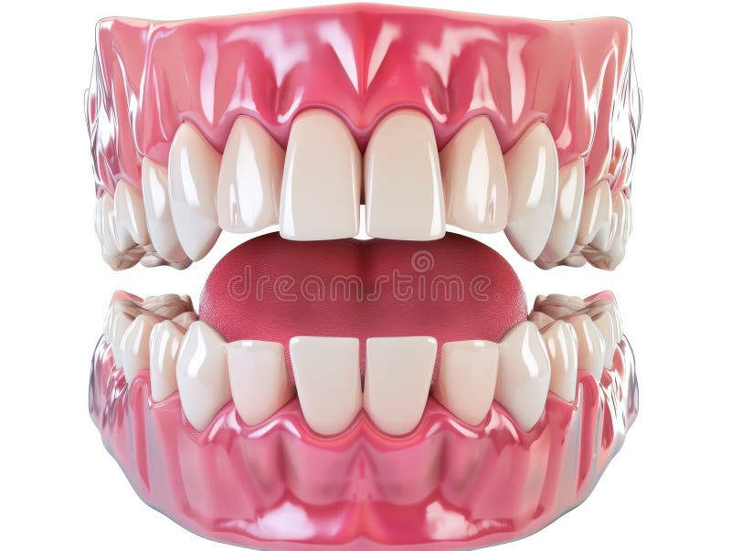 An Accurate 3D Illustration of a Flap Surgery with Bone Loss. Stock ...