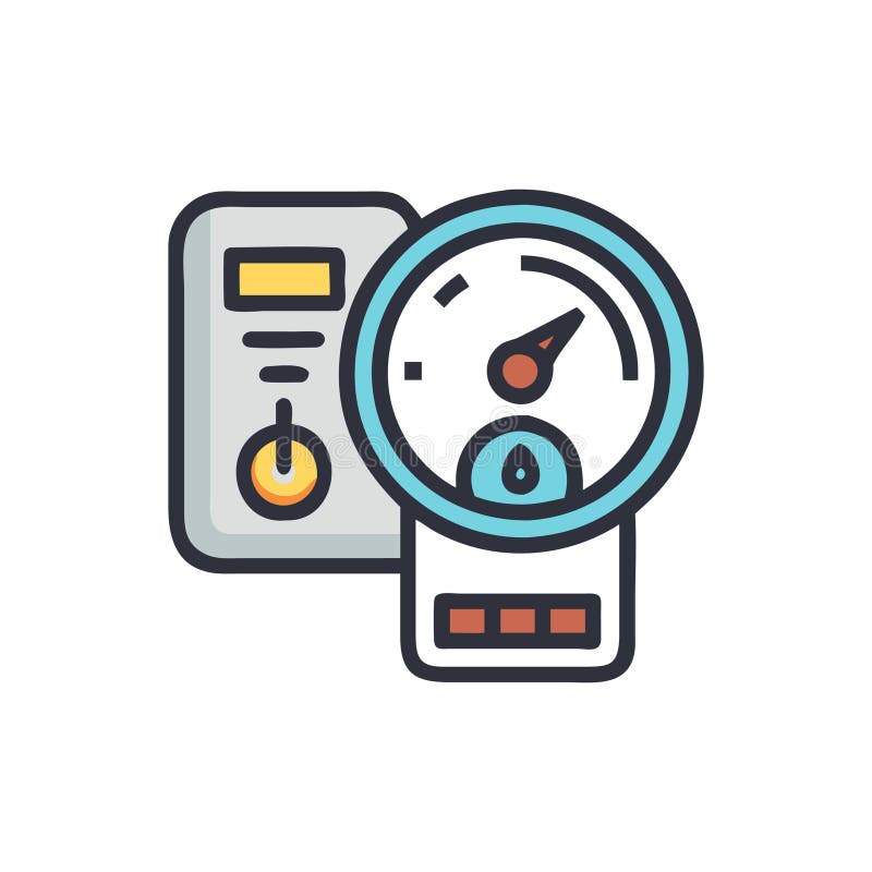 Accurate Energy Consumption Meter for Monitoring Stock Illustration ...