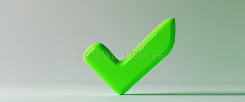 Accurate Green Check Mark for Legitimate Answer Stock Photo - Image of ...