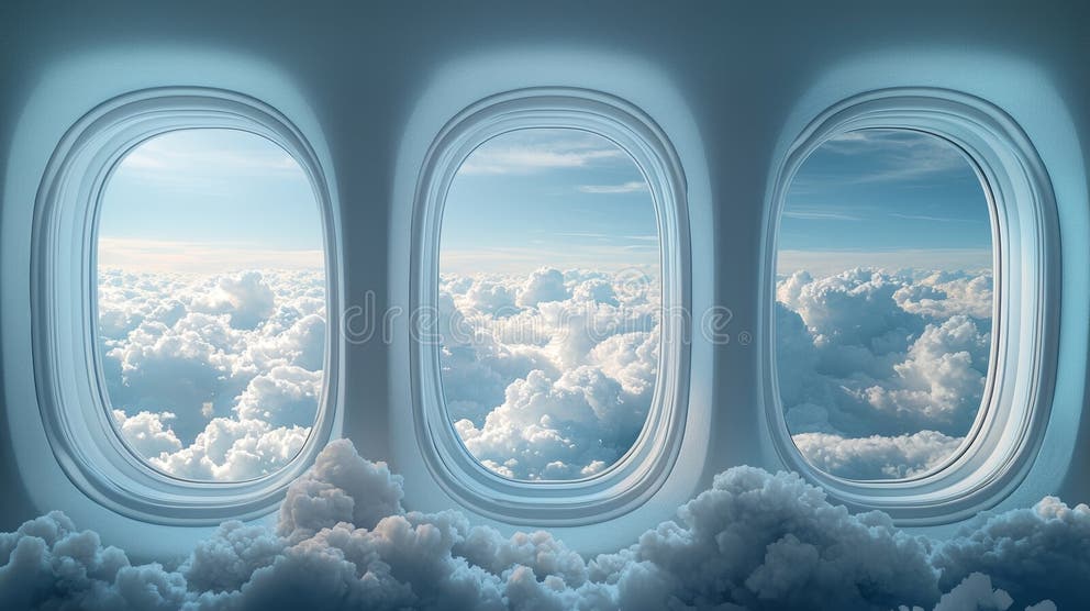 An Accurate Illustration of a Plane Window in Flight, Displaying the ...