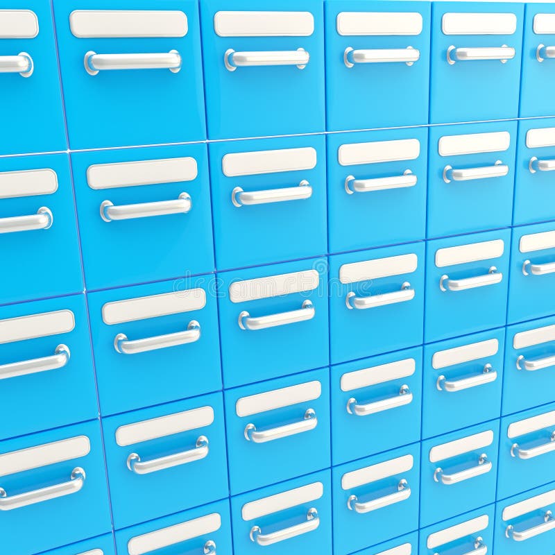 Accurate Infinite Rows of Drawers As Business Background Stock ...