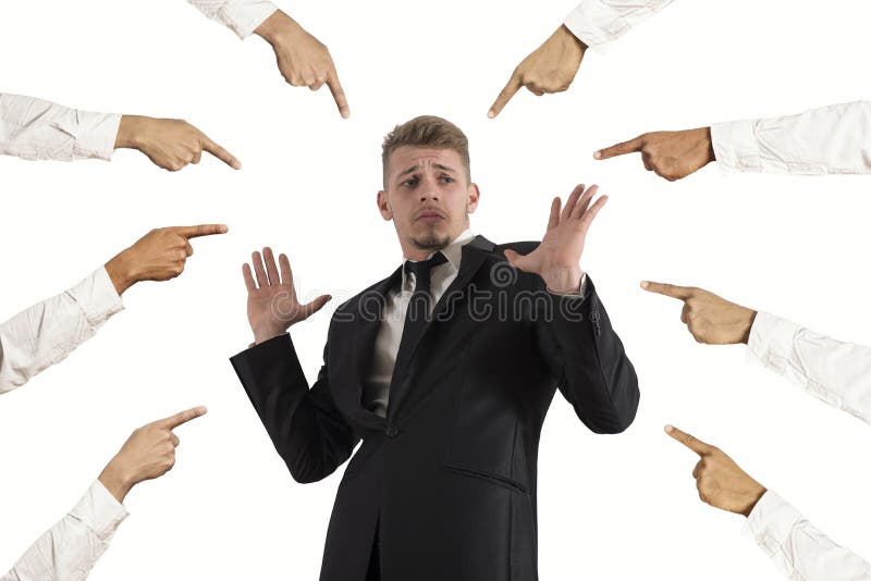Accused businessman stock photo. Image of businessperson - 29385632
