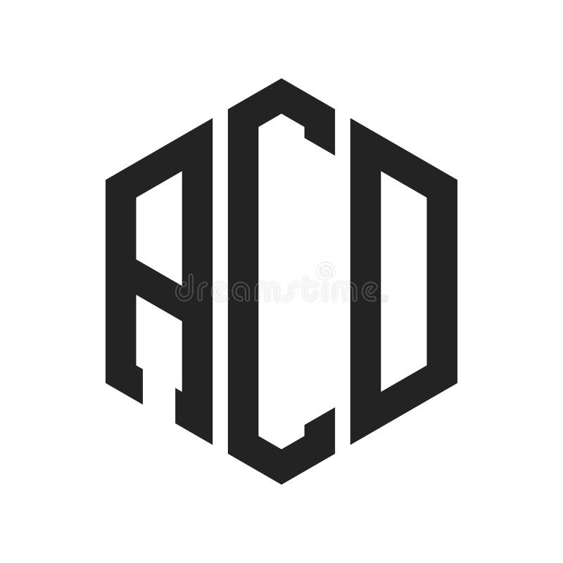 ACD Logo Design. Initial Letter ACD Monogram Logo Using Hexagon Shape ...