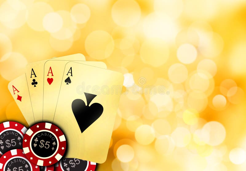 Ace card stock illustration. Illustration of four, closeup - 8751258