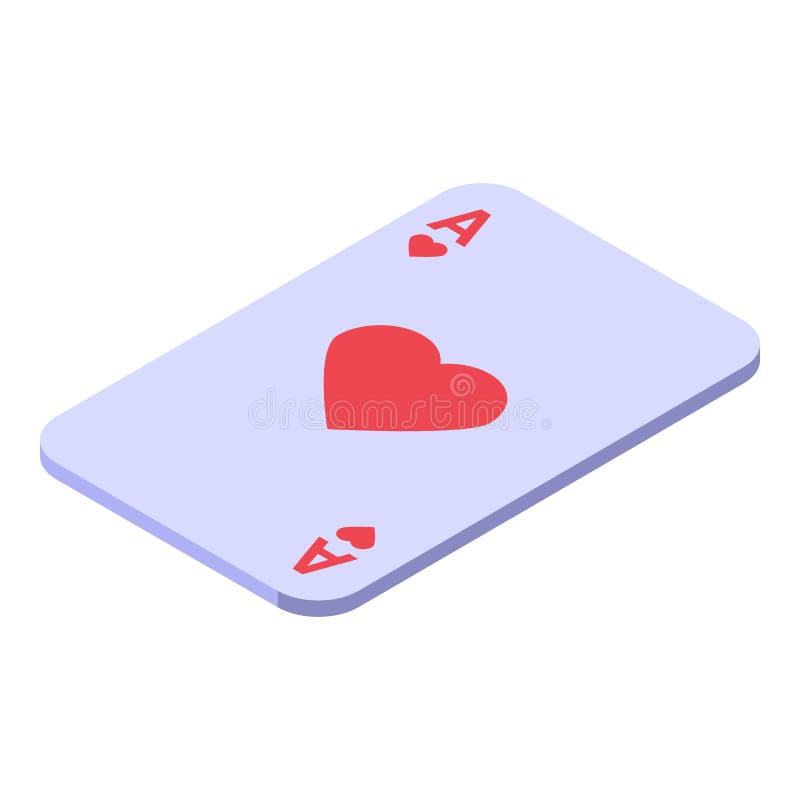 Ace Card Icon Isometric Vector. Poker Deck Stock Vector - Illustration ...