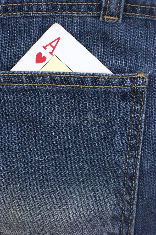 Ace card. Jeans stock photo. Image of jeans, surprise - 34034520