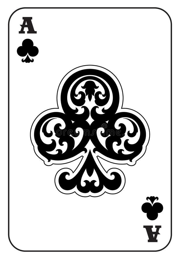 Ace Of Clubs Playing Card