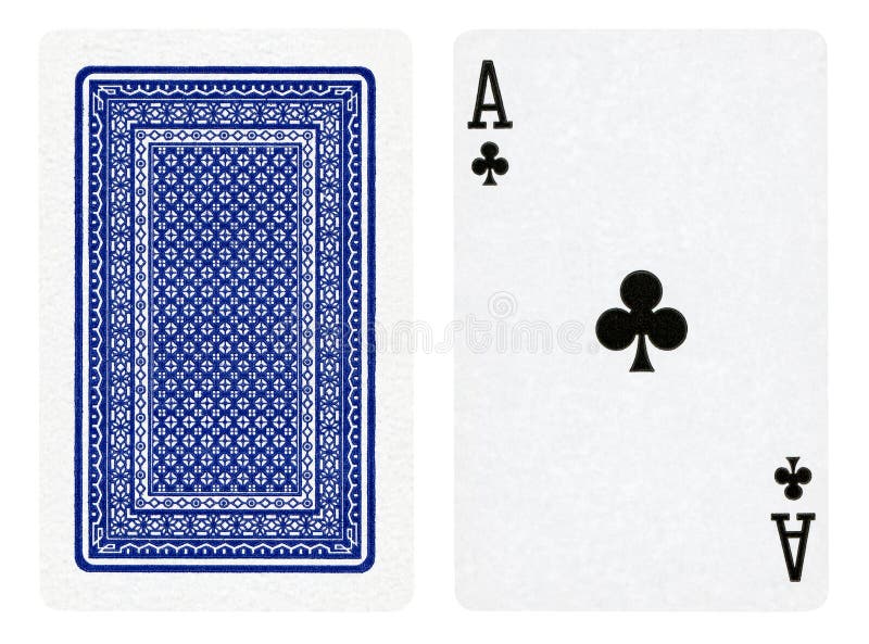 Ace of Clubs - Playing Cards Isolated Stock Photo - Image of deck, game ...