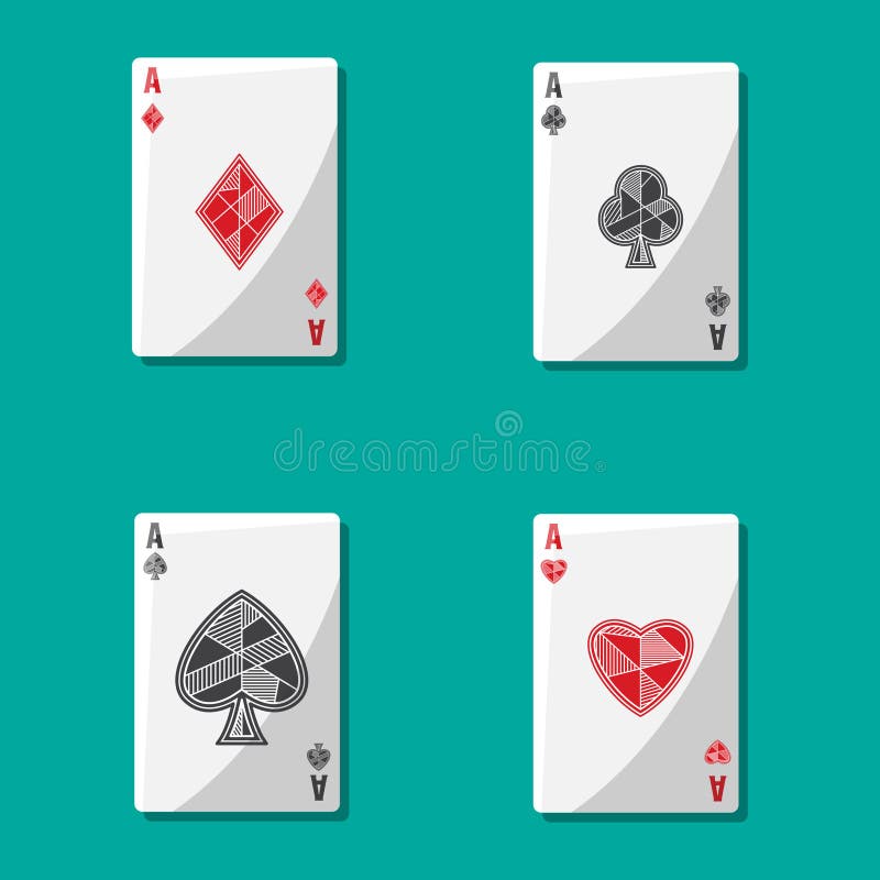Ace Card Pack stock vector. Illustration of hearts, designs - 305051832