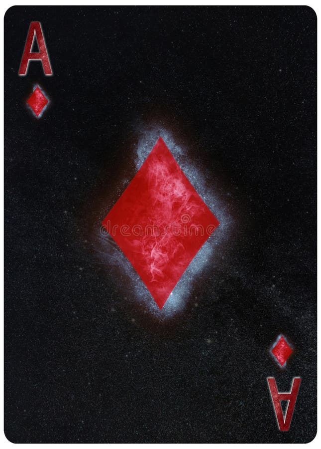 Ace of Diamonds Playing Card Abstract Background Stock Photo - Image of ...