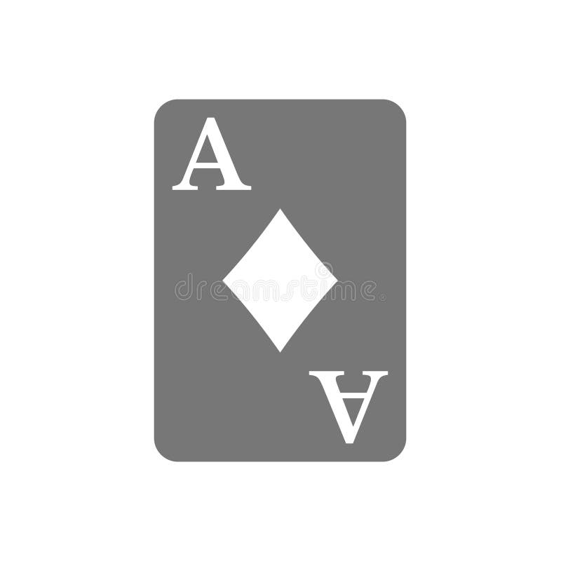 Ace of Diamonds Playing Card Stock Illustration - Illustration of ...