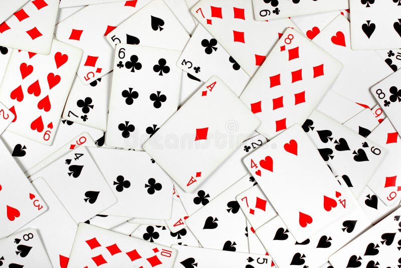 Ace of Diamonds on Top of Red and Black Playing Cards Stock Image ...