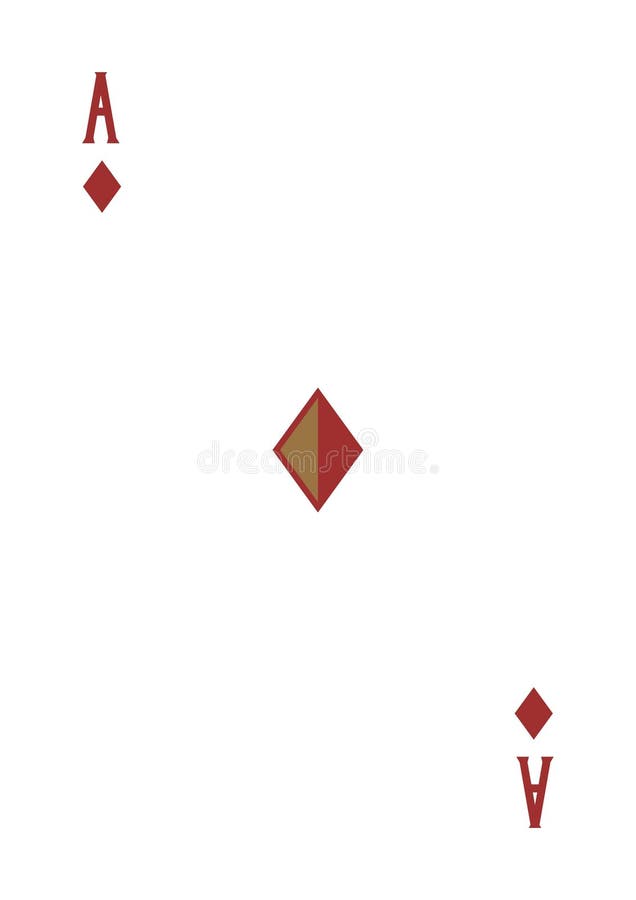 Ace of Diamonds. Vector Illustration Decorative Design Stock Vector ...