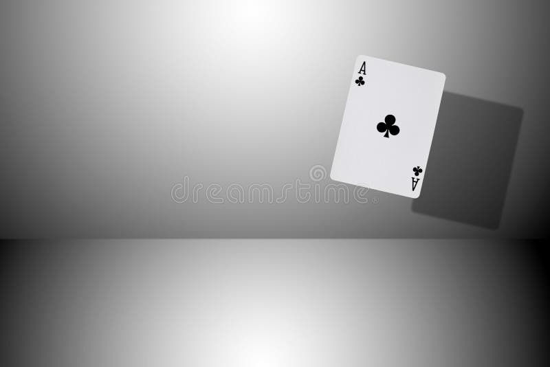 Card Deck with Flowers Ace and King on the Top Isolated on White ...