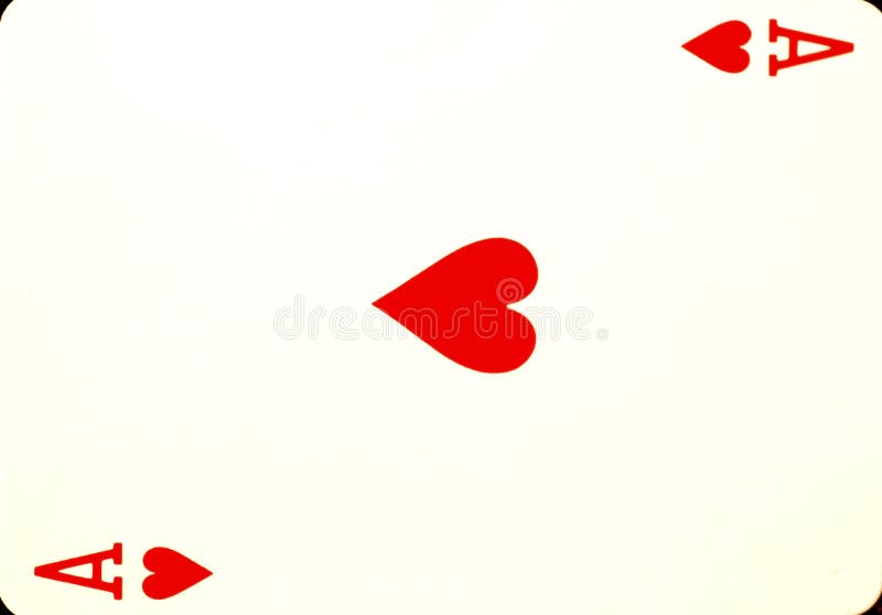 Ace of hearts stock photo. Image of gamble, heart, colors - 22179404