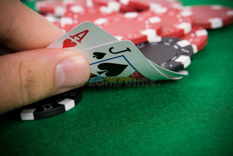 Ace of Hearts and Black Jack Stock Image - Image of chance, poker: 6591435