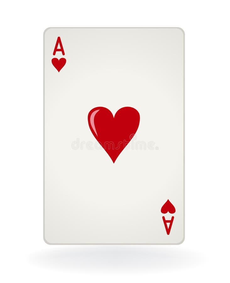 Ace Hearts Playing Card Stock Illustrations – 7,362 Ace Hearts Playing ...