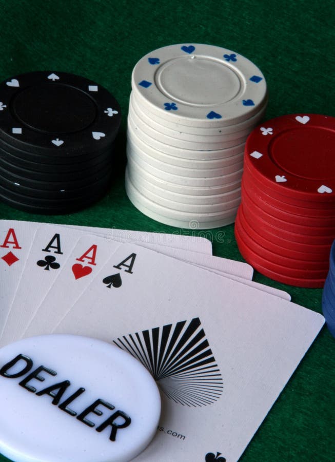 Ace high poker chips stock image. Image of gambling, table - 11319325