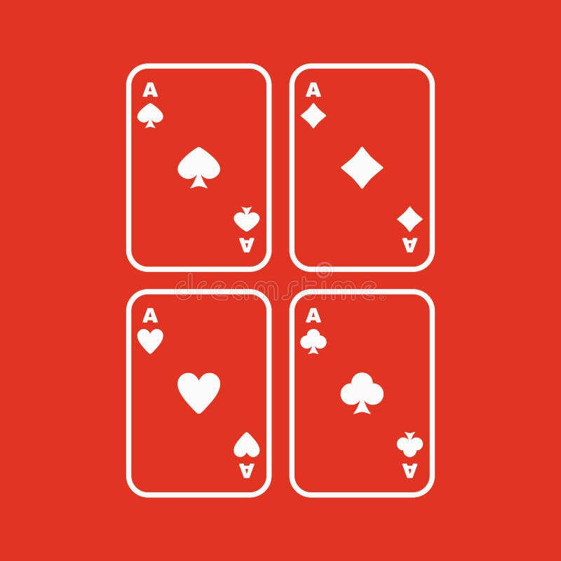 The Ace Icon. Playing Card Suit Symbol Stock Vector - Illustration of ...