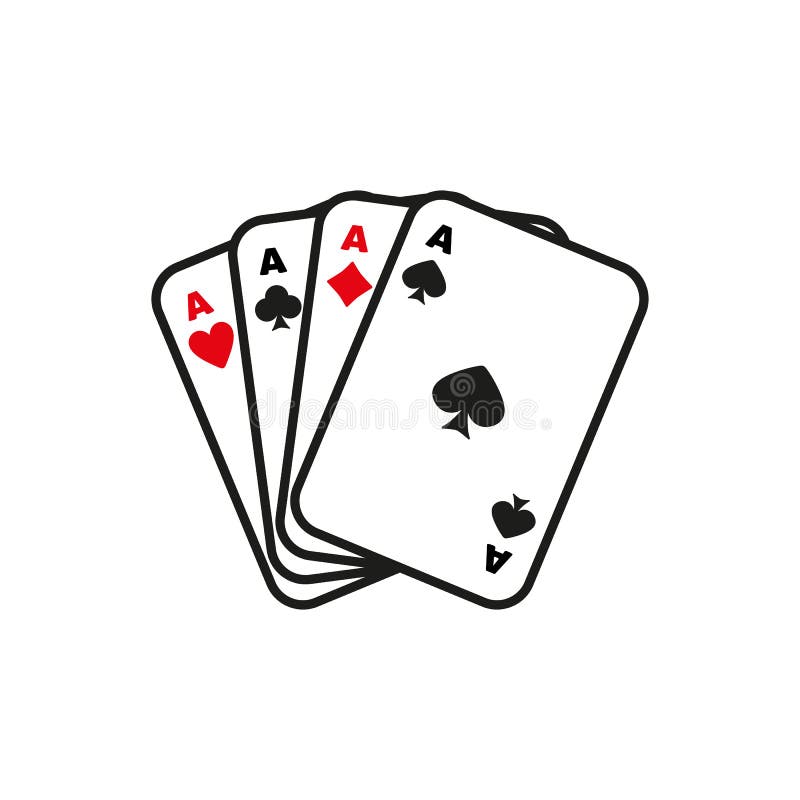 The Ace Icon. Playing Card Suit Symbol Stock Vector - Illustration of ...