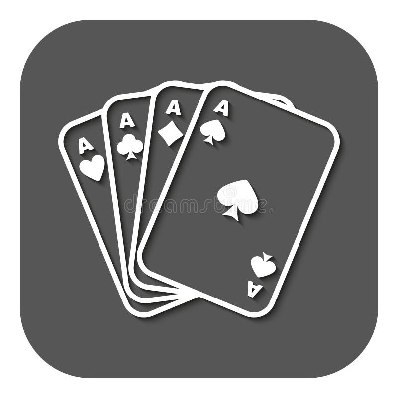 The Ace Icon. Playing Card Suit Symbol Stock Vector - Illustration of ...