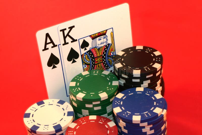 Ace and King poker hand stock photo. Image of lucky, losing - 16943818