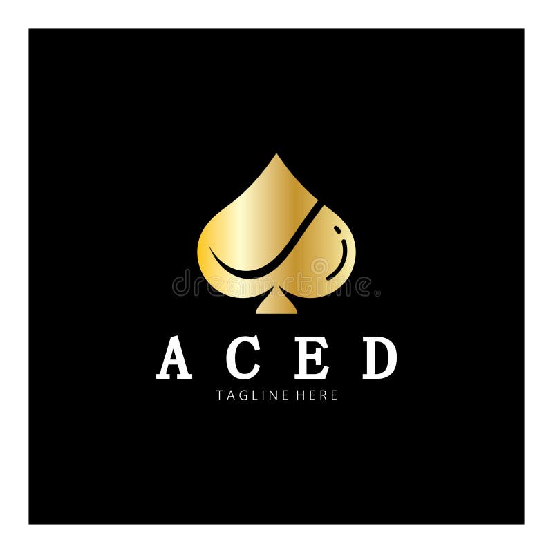 Ace Logo Design for Casino Poker App Games Vector Stock Vector ...