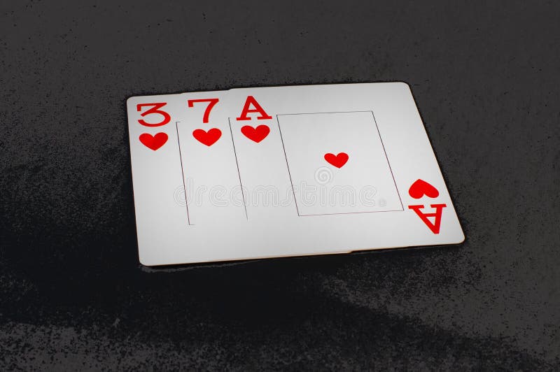 3 7 ace stock photo. Image of pastime, grey, card, four - 79241152