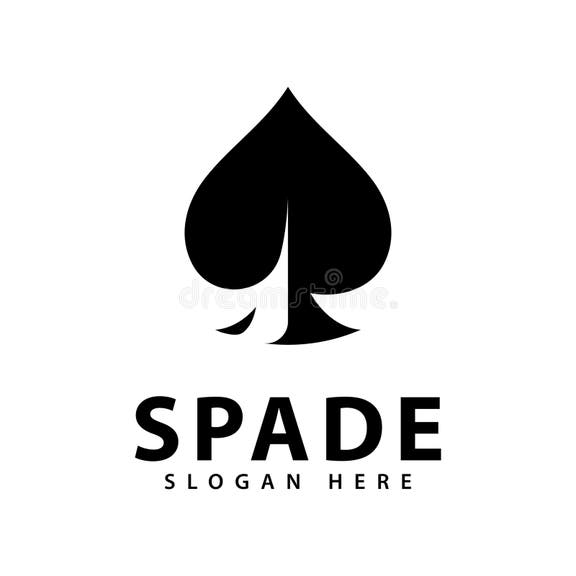 Ace of Spade Logo Design Vector Icon Stock Vector - Illustration of ...