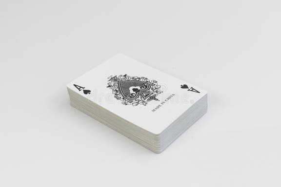 Ace of Spades Playing Card Stack Stock Photo - Image of premium, gothic ...