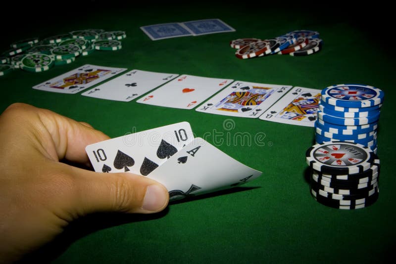 Poker Hand stock photo. Image of hand, cards, hold, winner - 197880