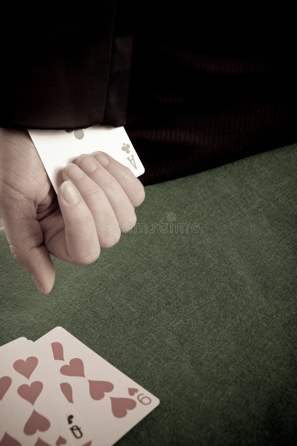 Ace up you sleeve stock image. Image of competition, four - 8415247