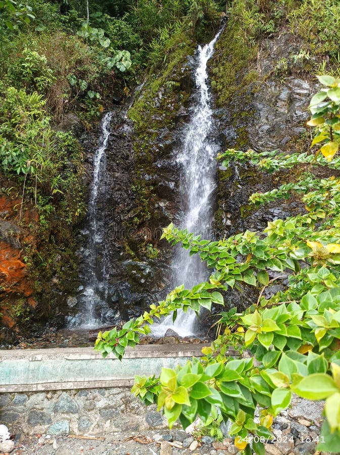 Aceh Waterfall View Geumpang Stock Image - Image of aceh, recreation ...