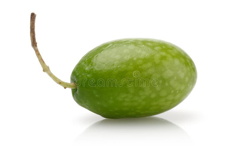 Aceituna Verde En El Fondo Blanco Imagen de archivo - Imagen de ...