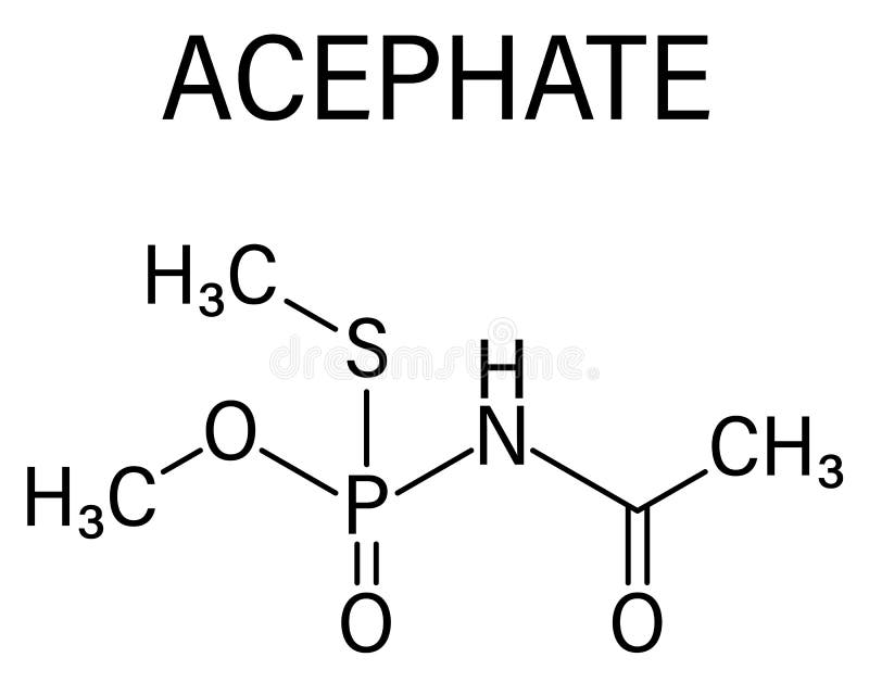 Acephate Insecticide Molecule. Skeletal Formula Stock Vector ...