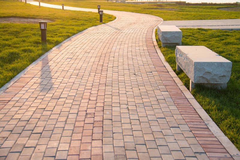 Textura Del Pavimento De La Acera Foto de archivo - Imagen de camino ...