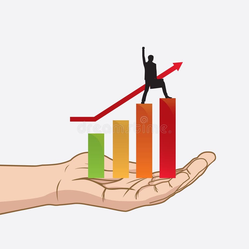 Acertado De Asunto En La Mano Ilustración del Vector - Ilustración de ...