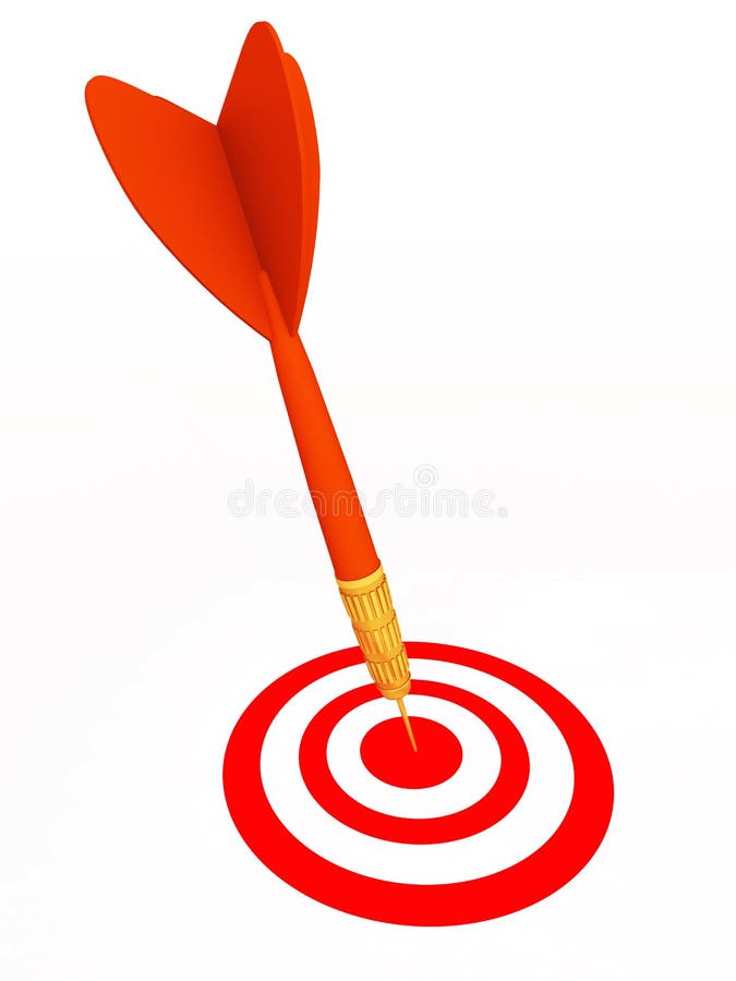 Acertado En Conseguir Objetivo Stock de ilustración - Ilustración de ...