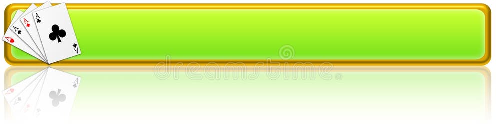 Aces banner (01) stock illustration. Illustration of chips - 8091146
