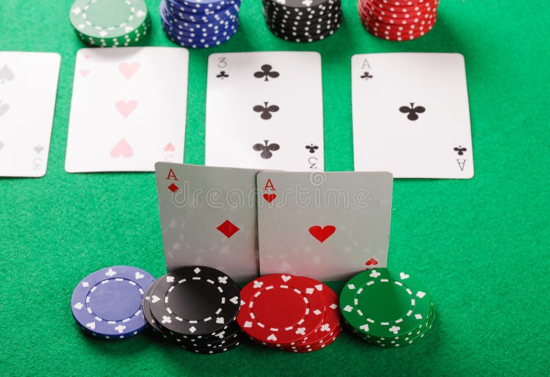 Aces in hand stock image. Image of closeup, green, black - 18580845