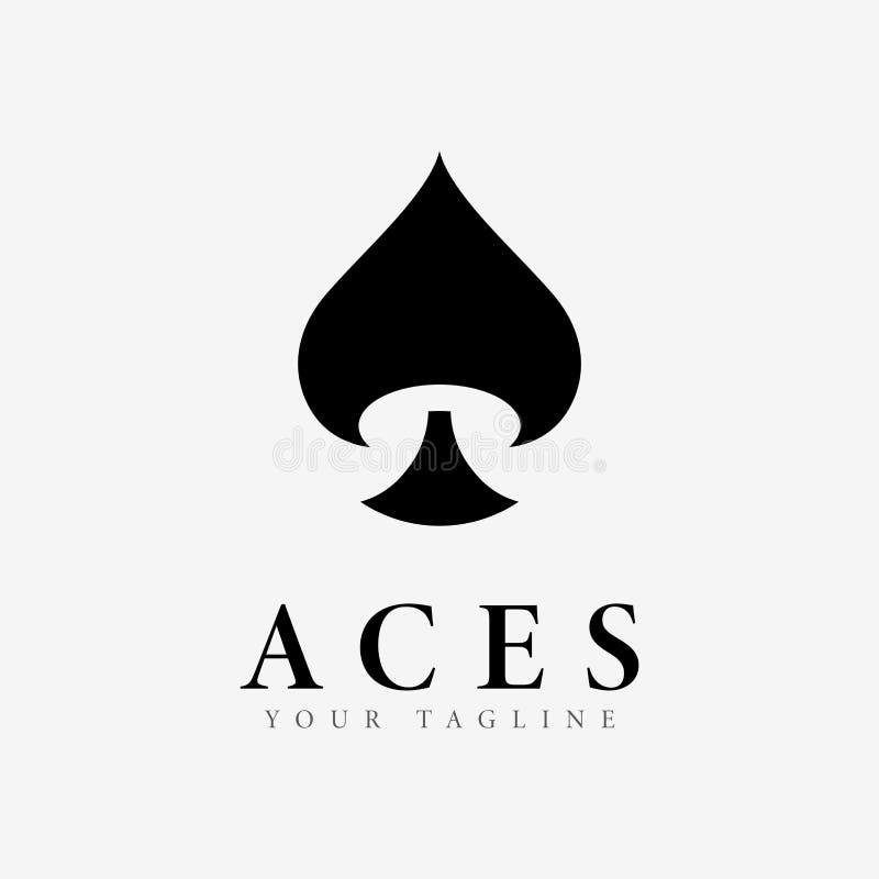 Aces Logo Design Vector Icon Stock Vector - Illustration of black, risk ...