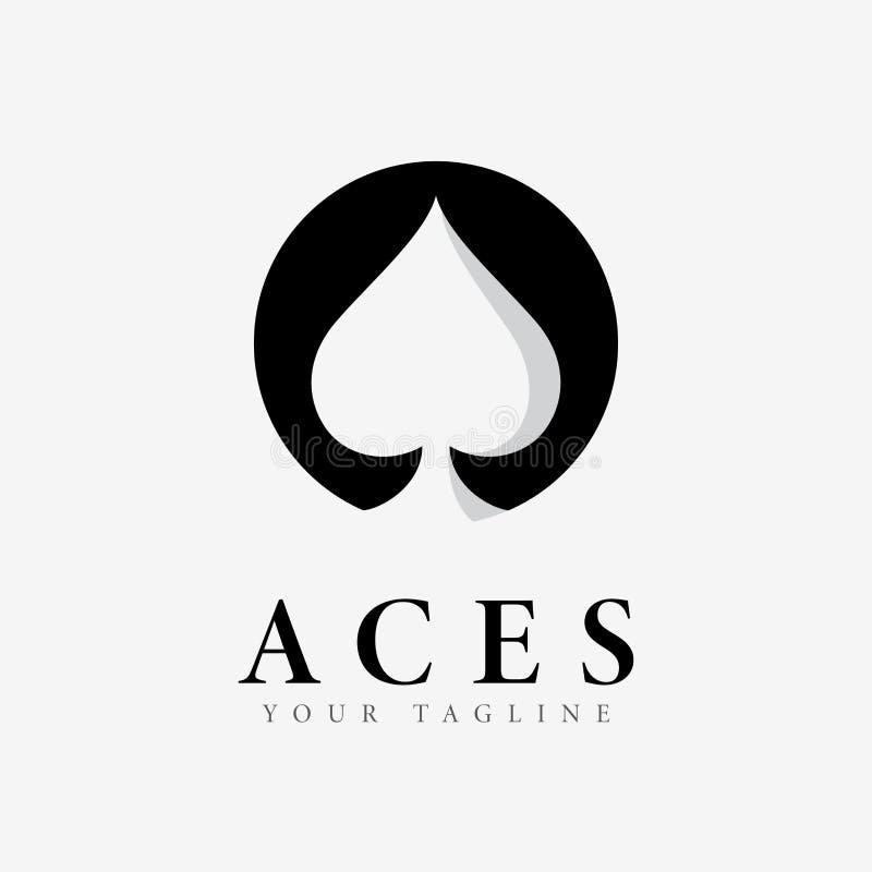 Aces Logo Design Vector Icon Stock Vector - Illustration of icon, spade ...