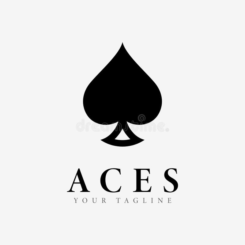Aces Logo Design Vector Icon Stock Vector - Illustration of suit ...